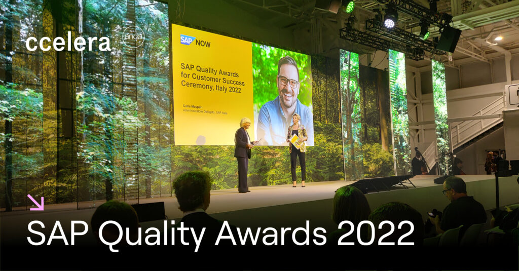 SAP Quality Awards 202: ccelera si prende la scena - Ccelera
